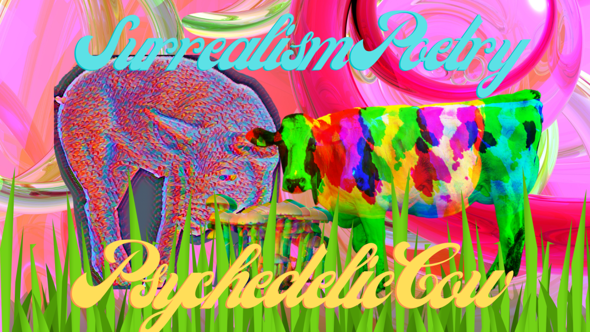 AI History of Surrealism Poetry and Human Created Poem- Psychedelic Cow ...